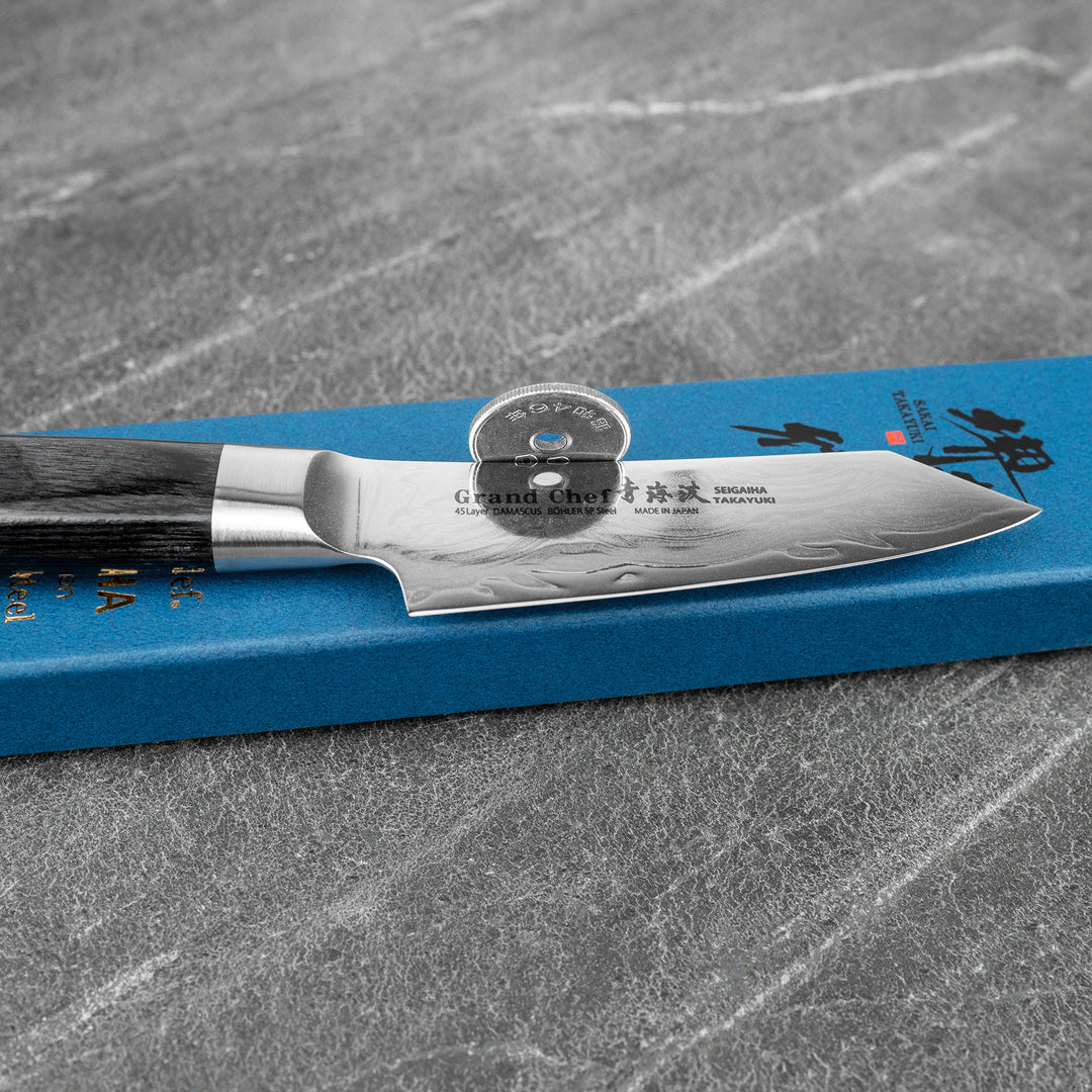 Paring 8 cm Sakai Takayuki Seigaiha Bohler N685 Damascus – Noże Japońskie