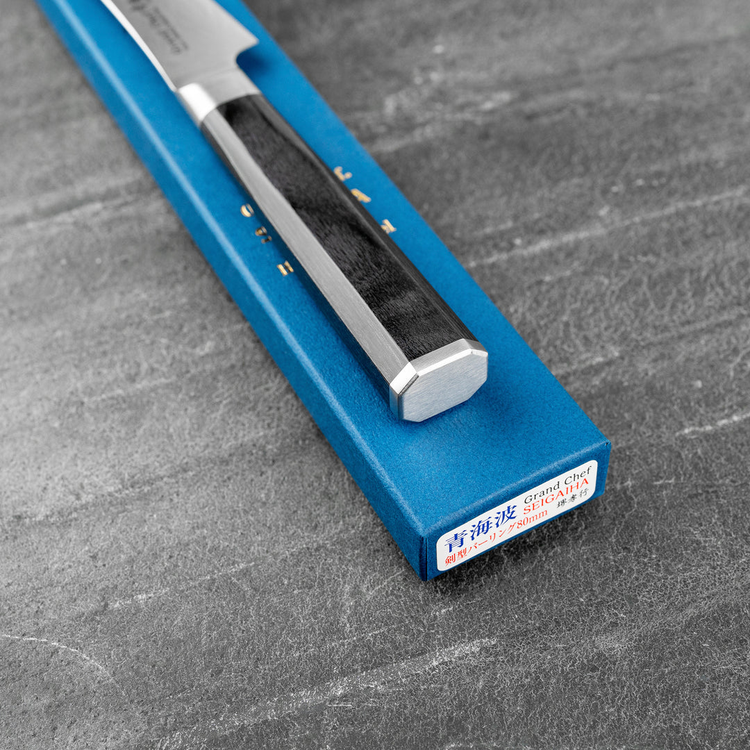 Paring 8 cm Sakai Takayuki Seigaiha Bohler N685 Damascus – Noże Japońskie